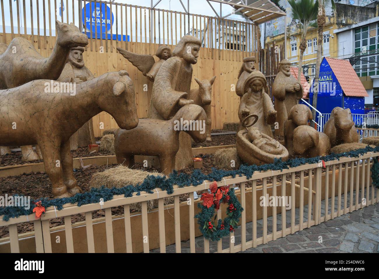 christmas nativity scene salvador, bahia, brazil - december 17, 2024 ...