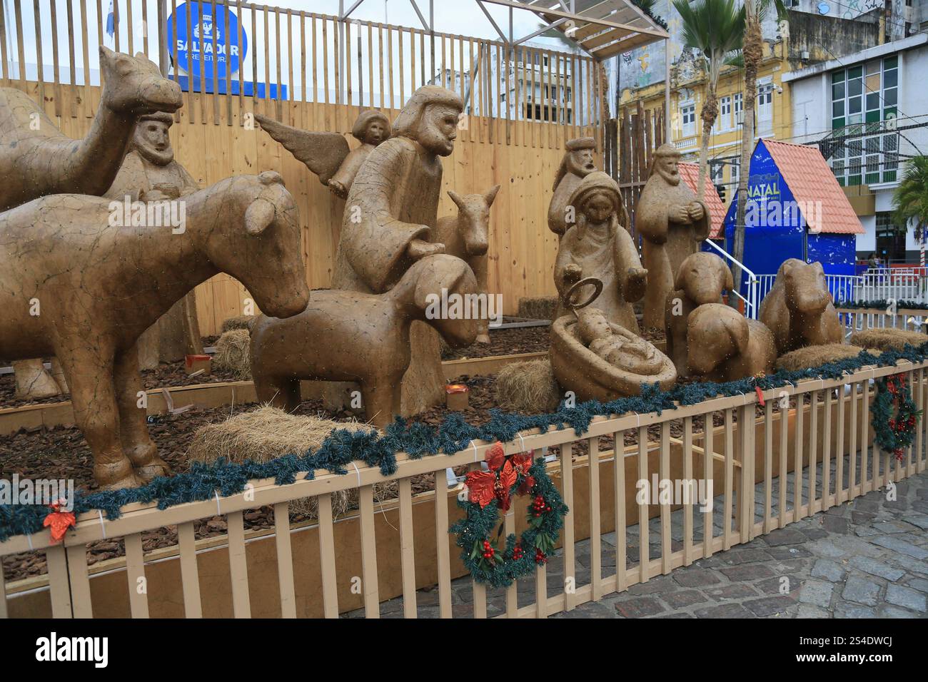 christmas nativity scene salvador, bahia, brazil - december 17, 2024 ...