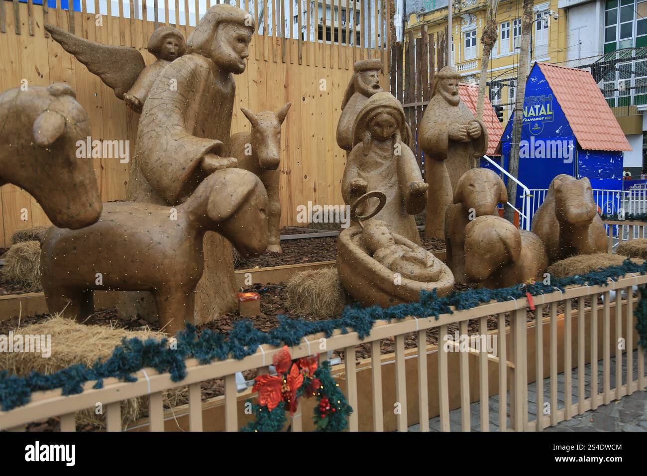 christmas nativity scene salvador, bahia, brazil - december 17, 2024 ...