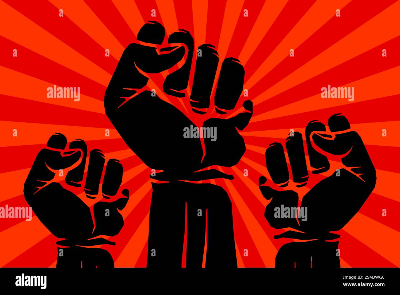 Protest, rebel vector revolution art poster. Banner power revolution ...