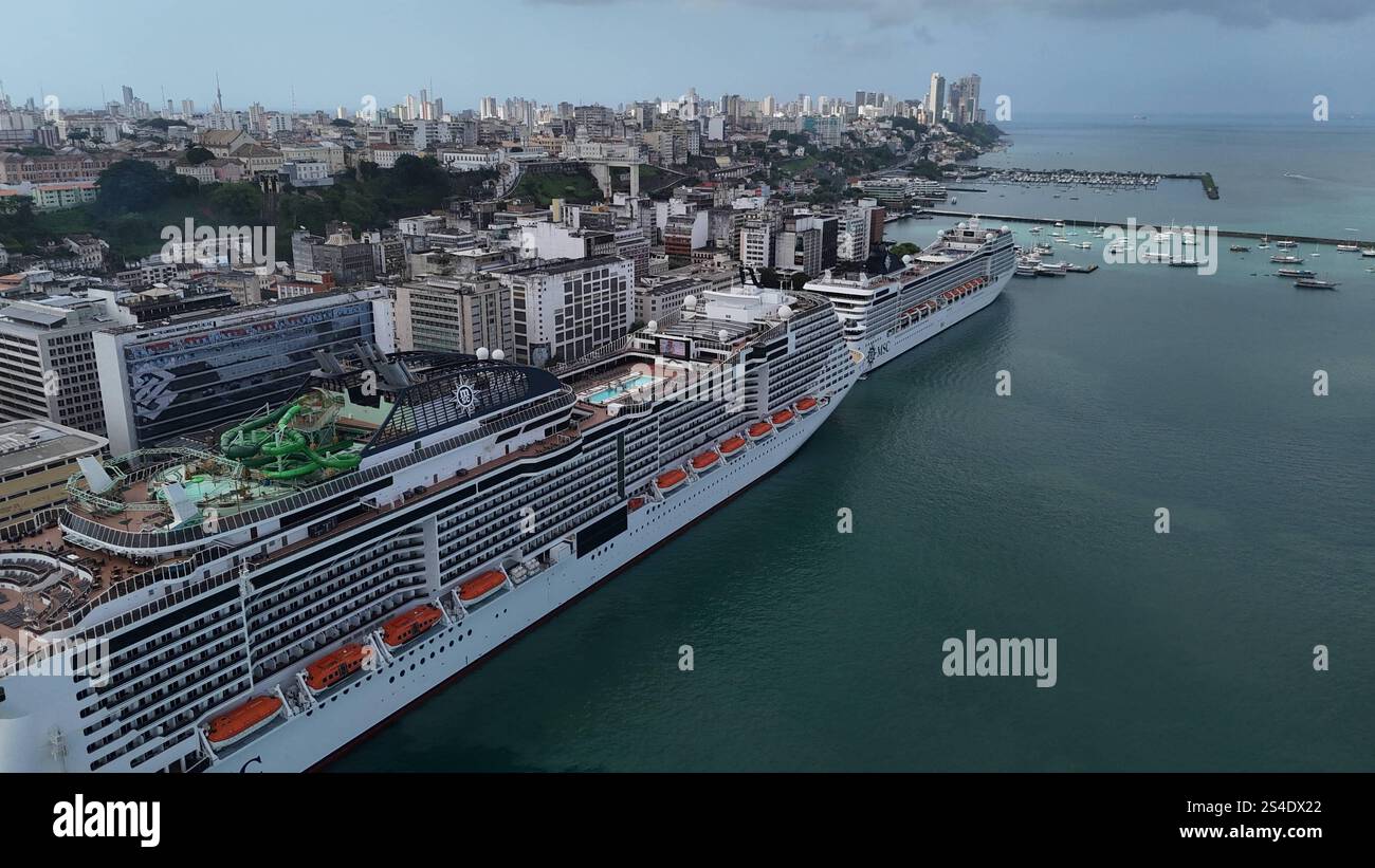 passenger ship anchored in Salvador salvador, bahia, brazil - december ...