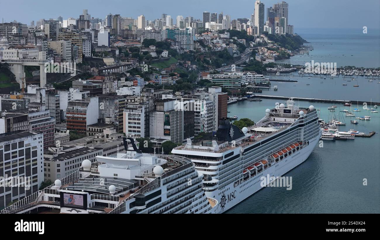 passenger ship anchored in Salvador salvador, bahia, brazil - december ...