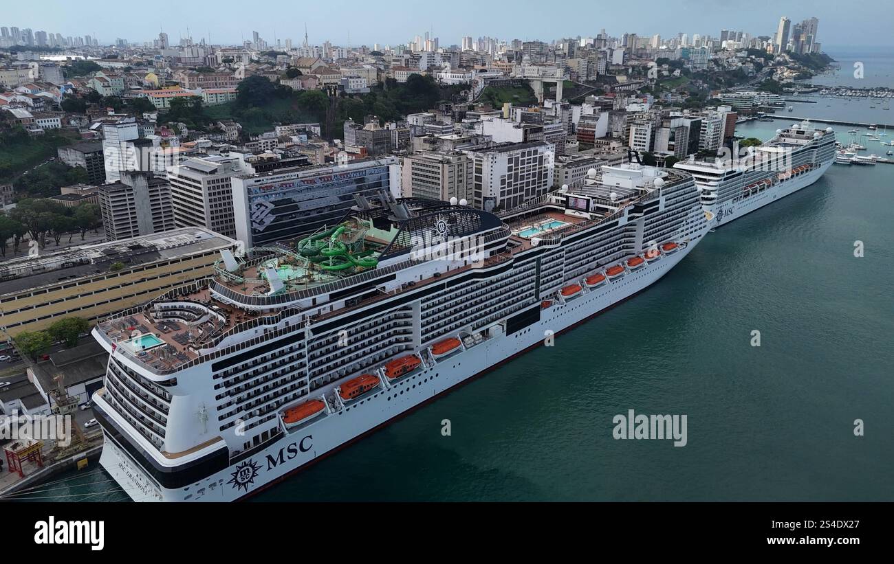 passenger ship anchored in Salvador salvador, bahia, brazil - december ...