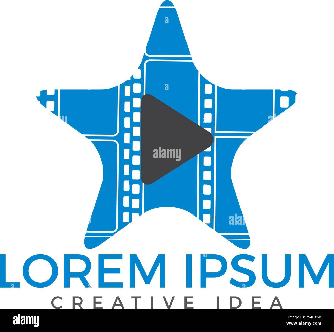 Star media logo design. Music studio logo sign Stock Vector Image & Art ...