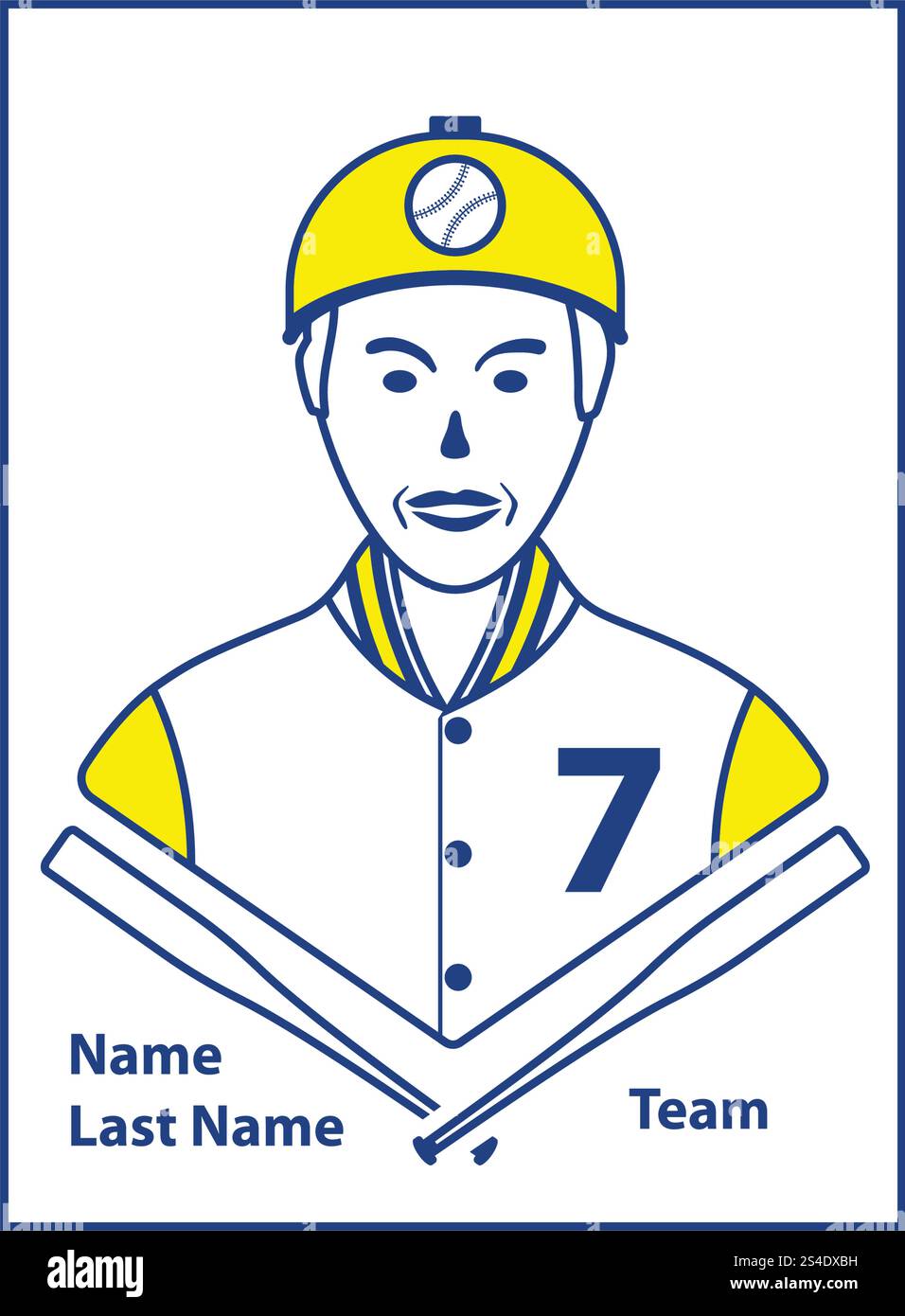 Baseball card icon. Thin line design. Vector illustration Stock Vector ...