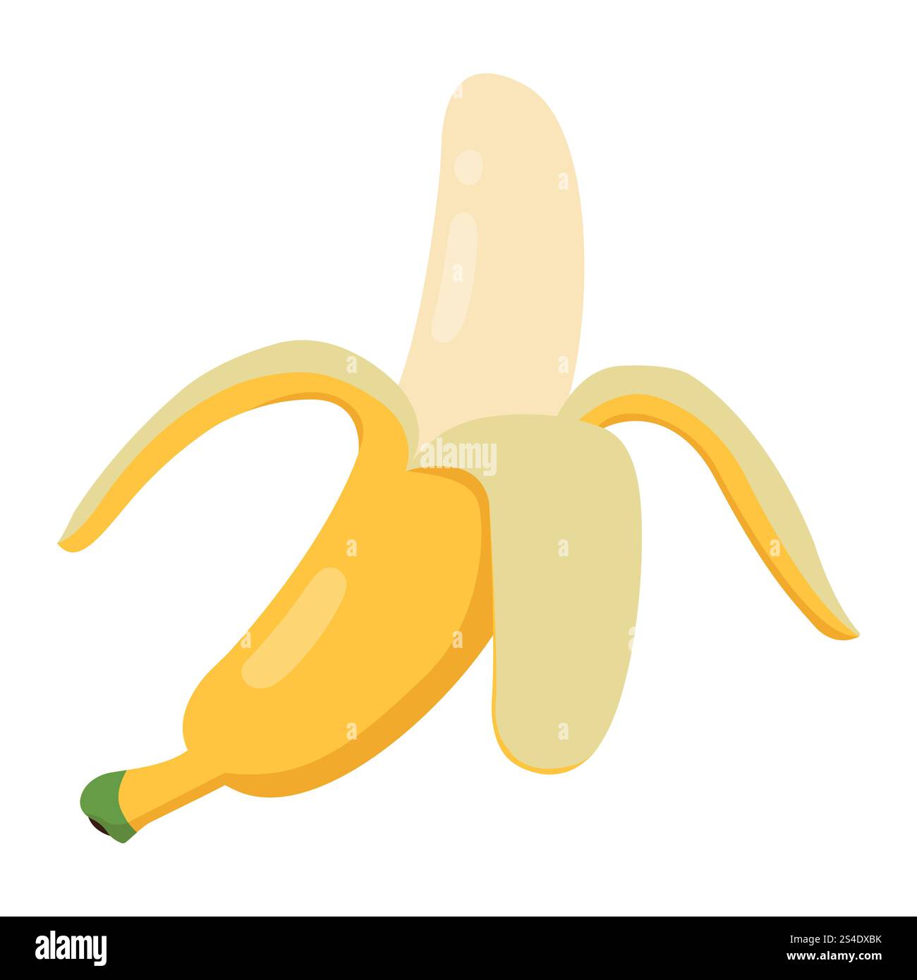 Ripe banana. Vector illustration in flat style Stock Vector Image & Art ...