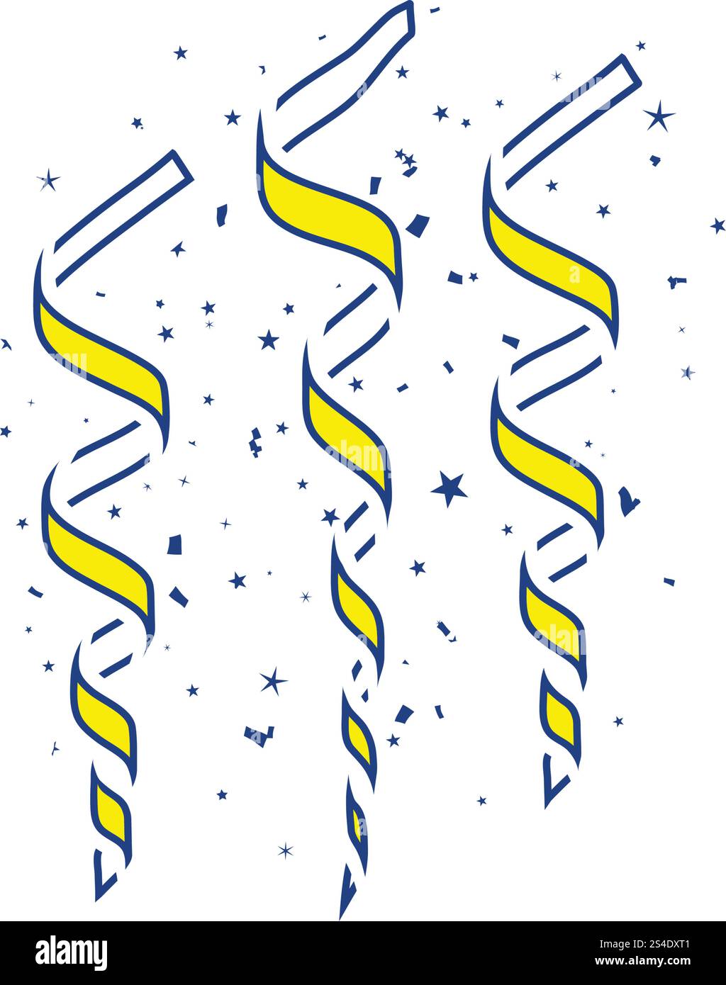 Party serpentine icon. Thin line design. Vector illustration Stock ...