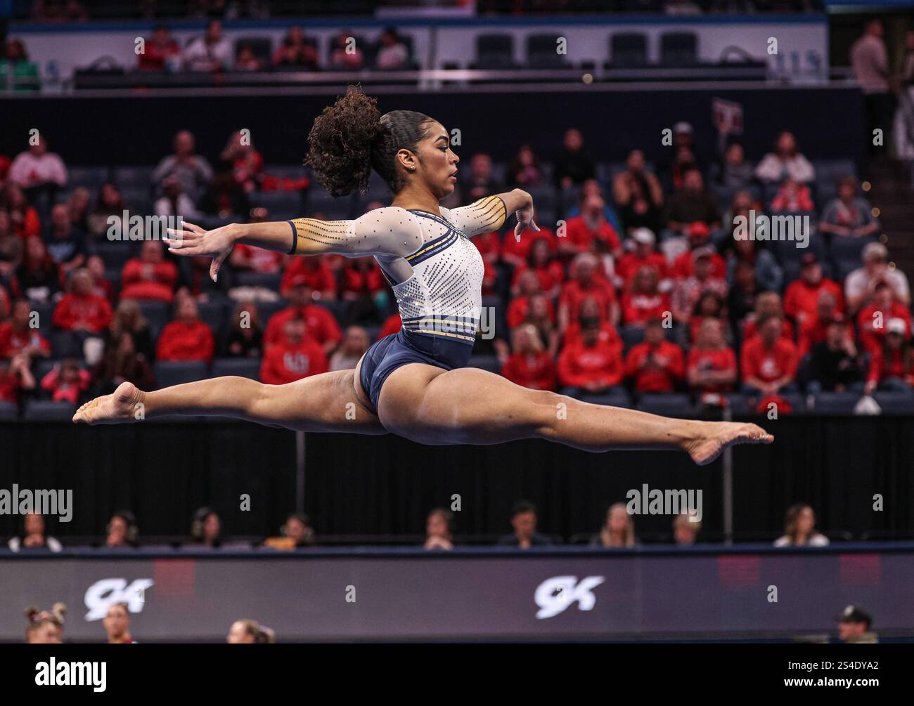 January 11, 2025: Cal's eMjae Frazier leaps into the air during her ...