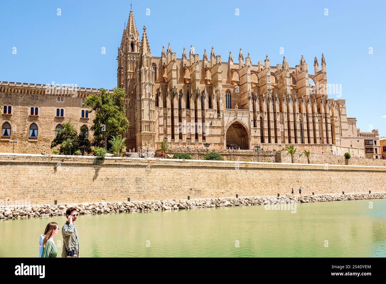 Palma de Mallorca Balearic Islands Spain,La Seu Gothic architecture ...