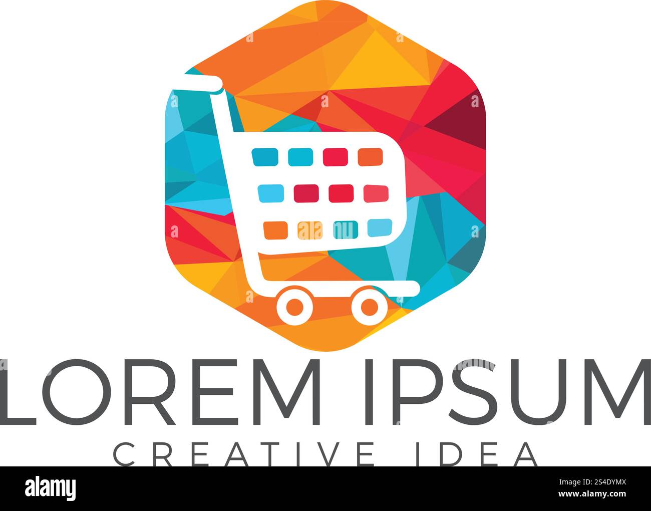 Shopping Logo Design. Shop Template Vector Stock Vector Image & Art - Alamy