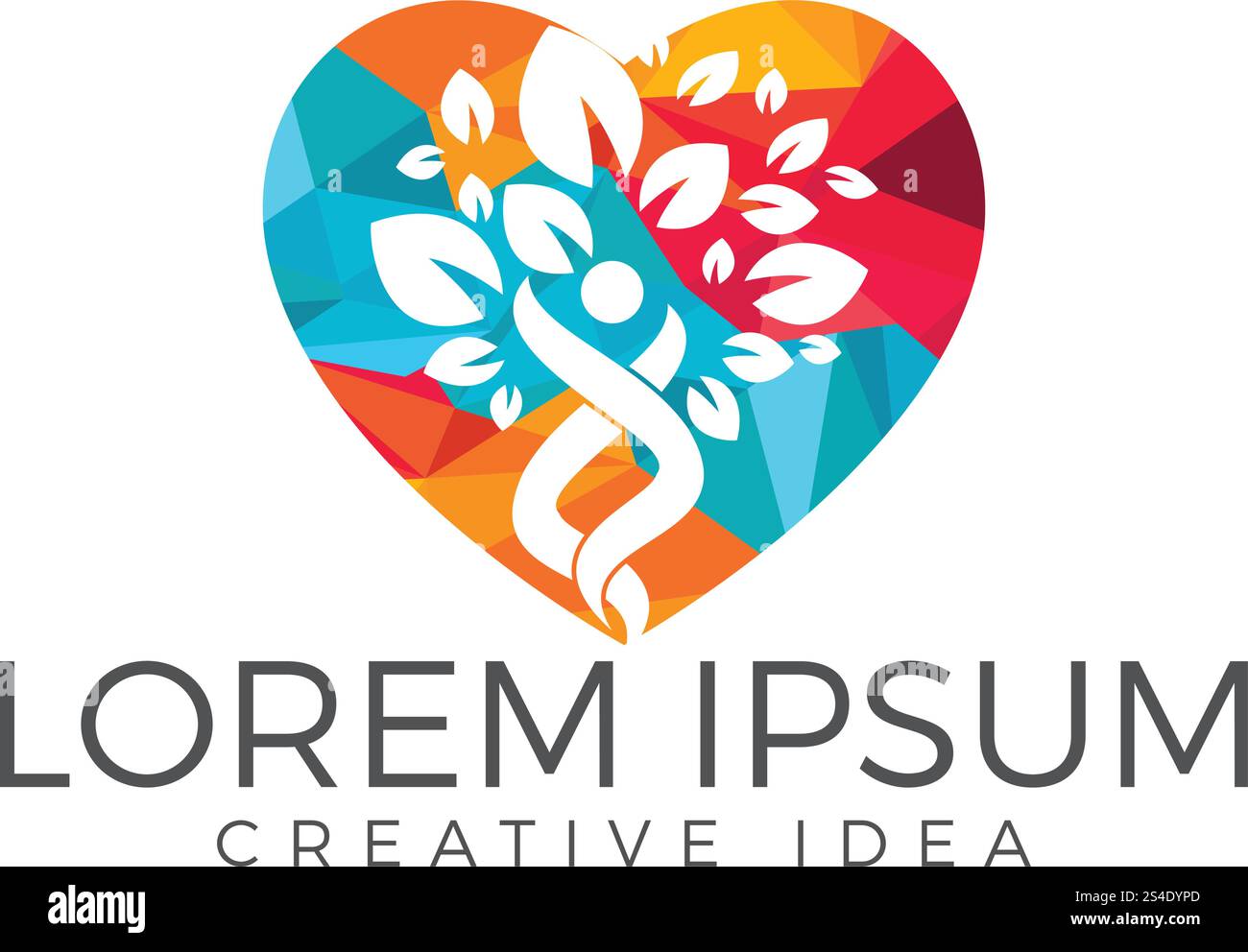 Holistic health logo design. Fitness and Wellness logo Stock Vector ...