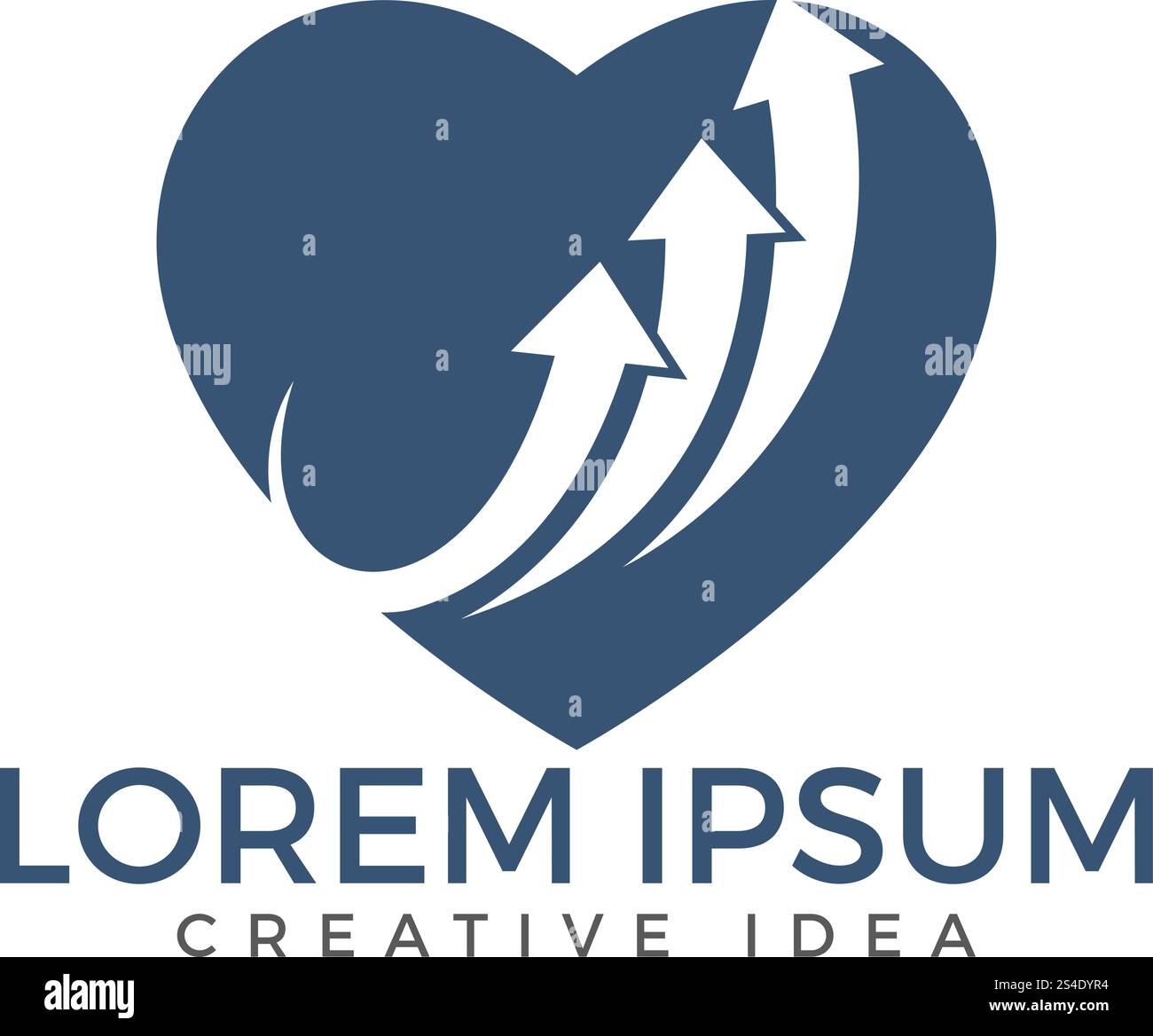 Good Progress Logo. Success Logo. Heart shaped template Stock Vector ...