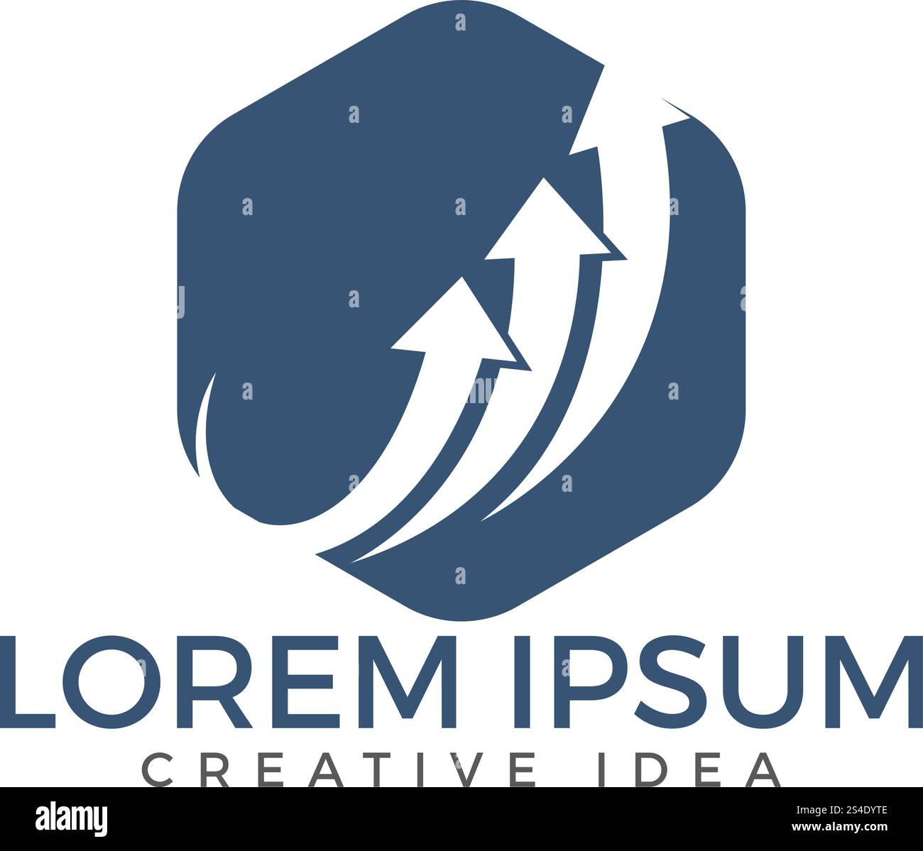 Good Progress Logo. Success Logo. Hexagon shaped template Stock Vector ...