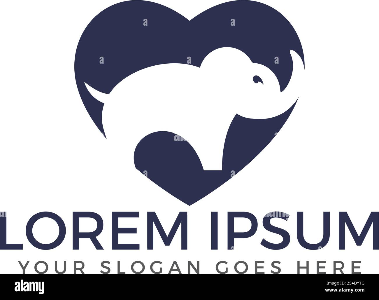 Simple modern elephant logo Stock Vector Image & Art - Alamy