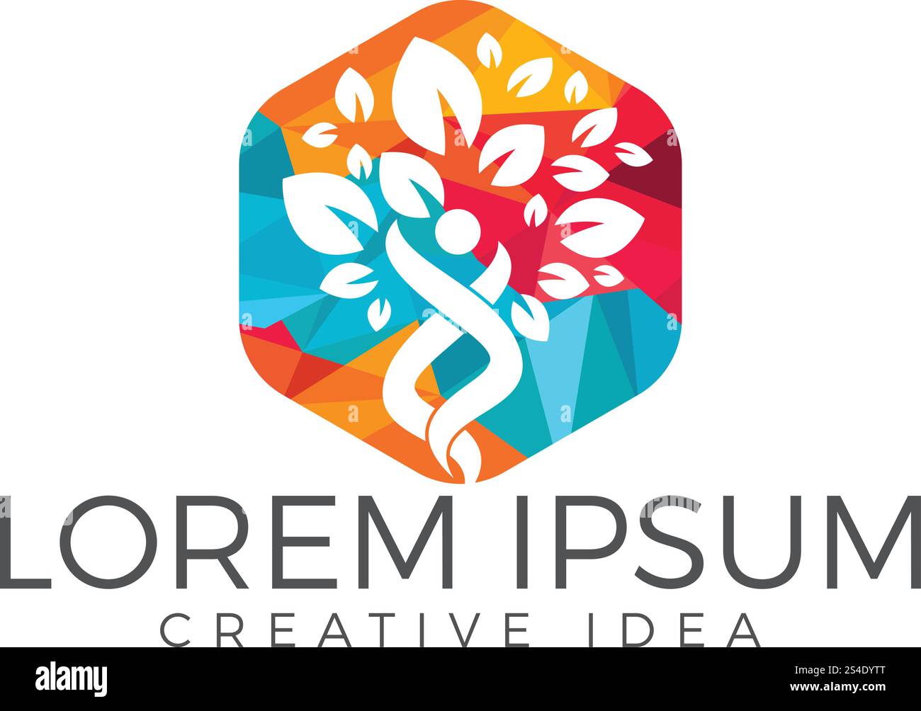 Holistic health logo design. Fitness and Wellness logo Stock Vector ...