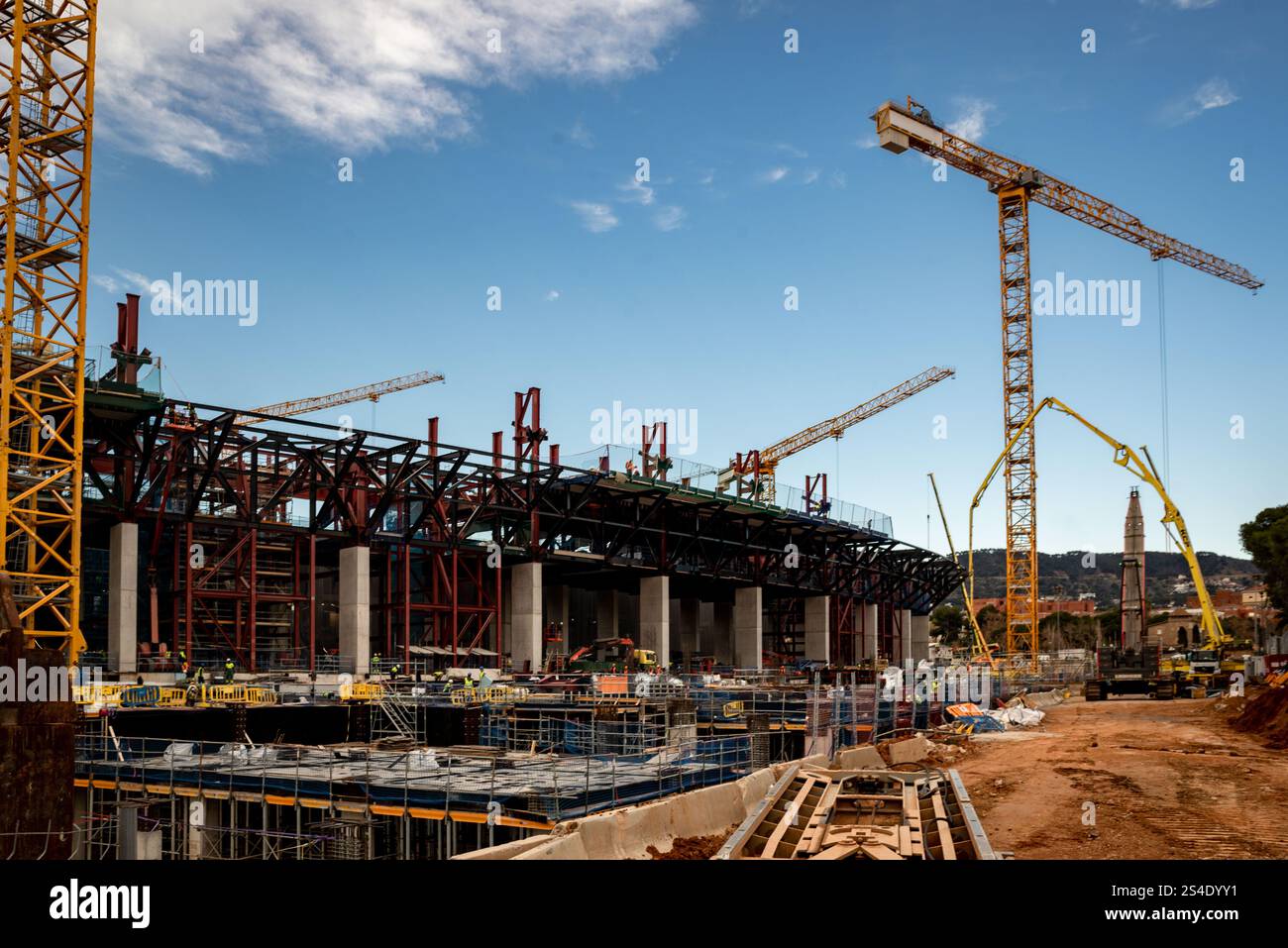 Spotify Camp Nou stadium renovation works in Barcelona, Spain ...