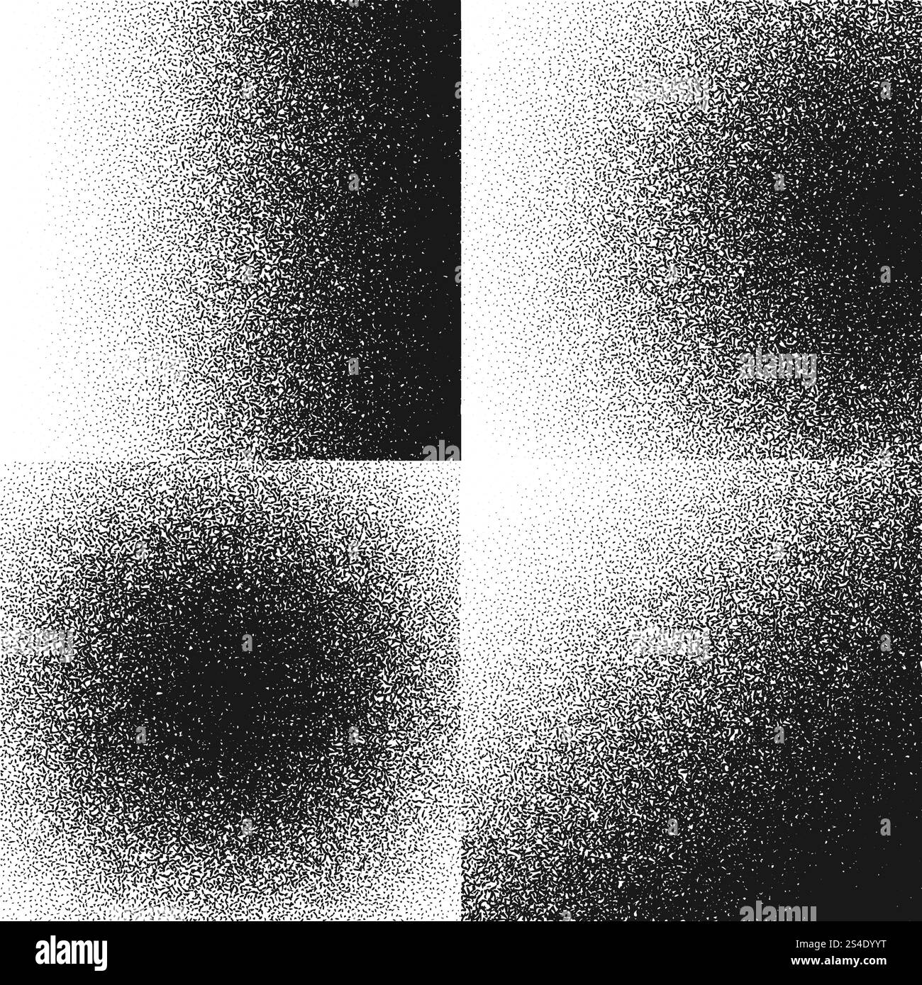 Halftone textures, patterns with black dots, gradient grain grunge vector backgrounds. Vintage ...