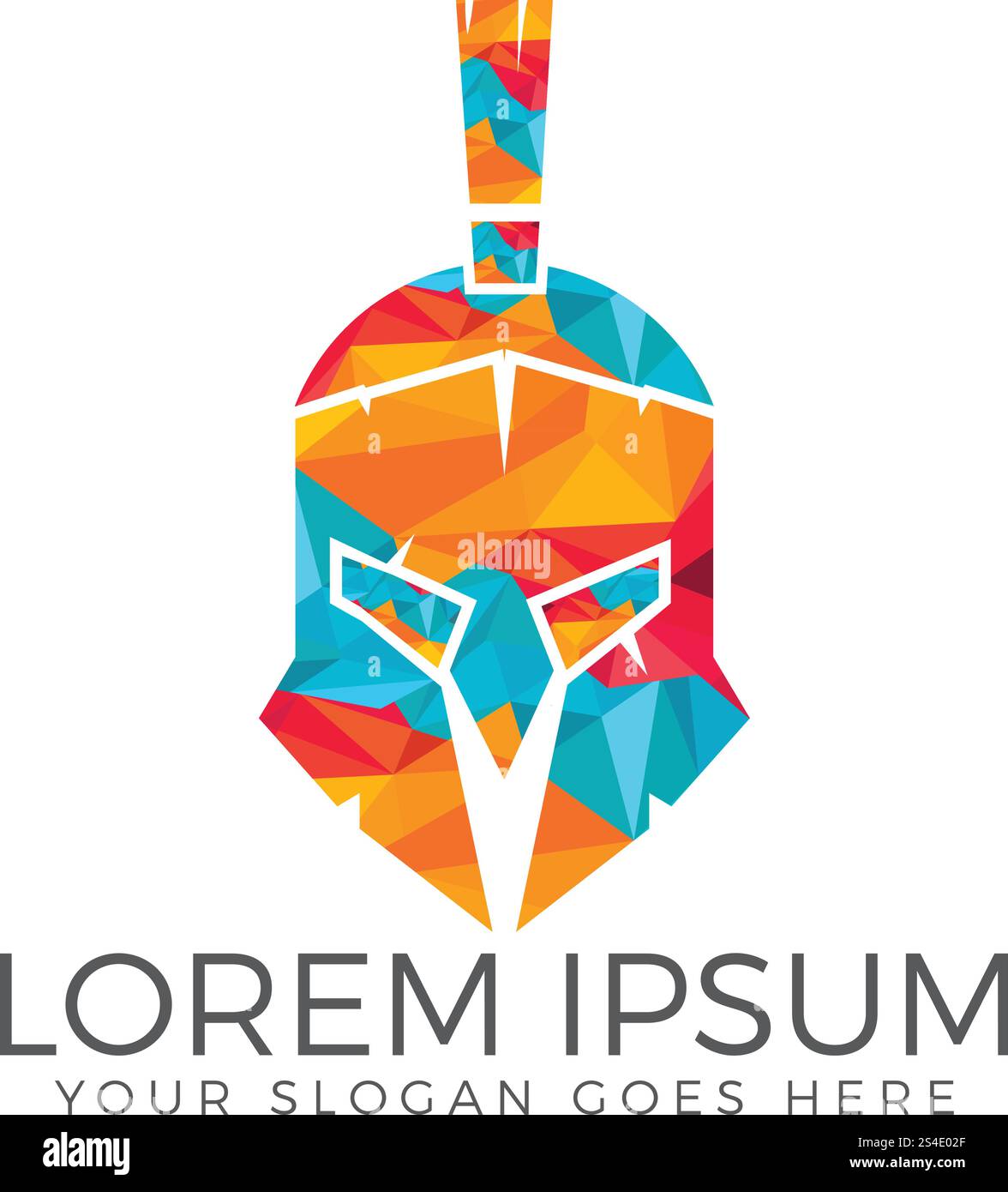 Warrior helmet antique design Spartan ancient army logo Stock Vector ...