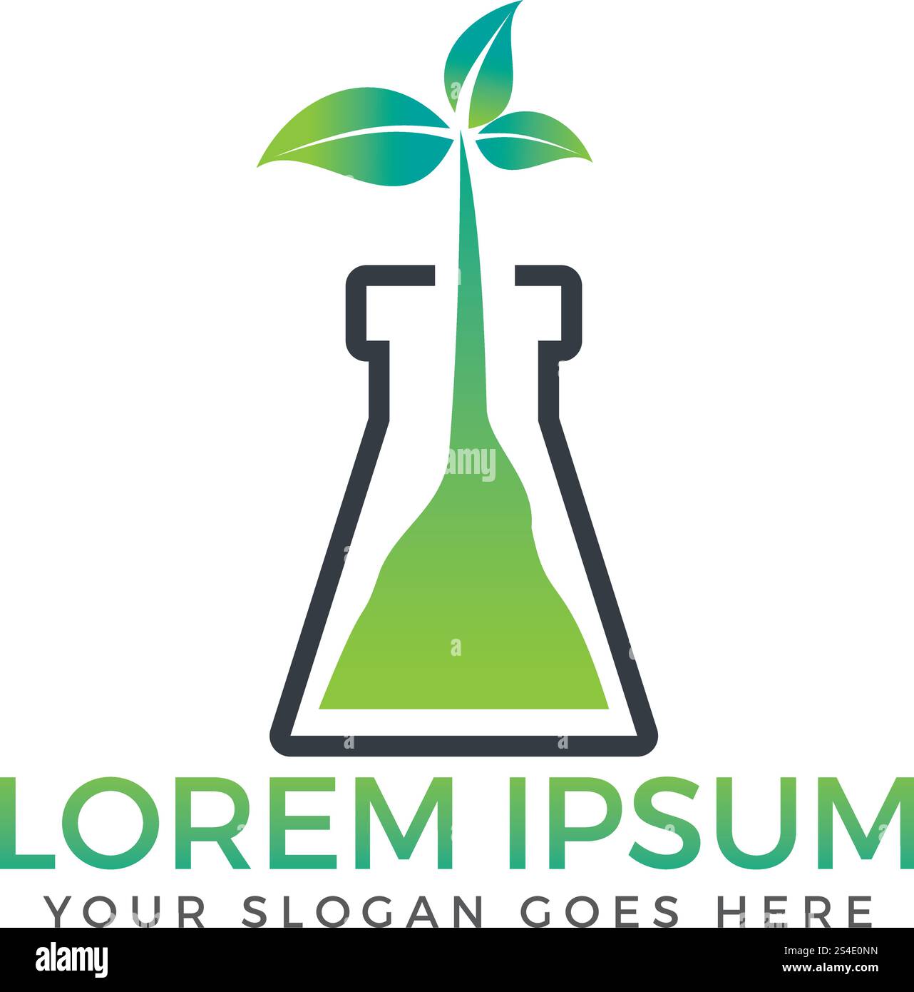 Tree Laboratory Creative And Symbolic Logo Design Illustration Stock ...