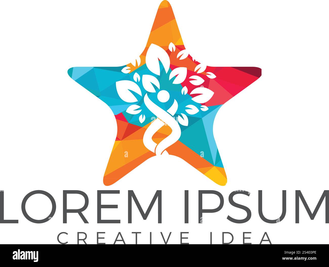 Holistic health logo design. Fitness and Wellness logo Stock Vector ...