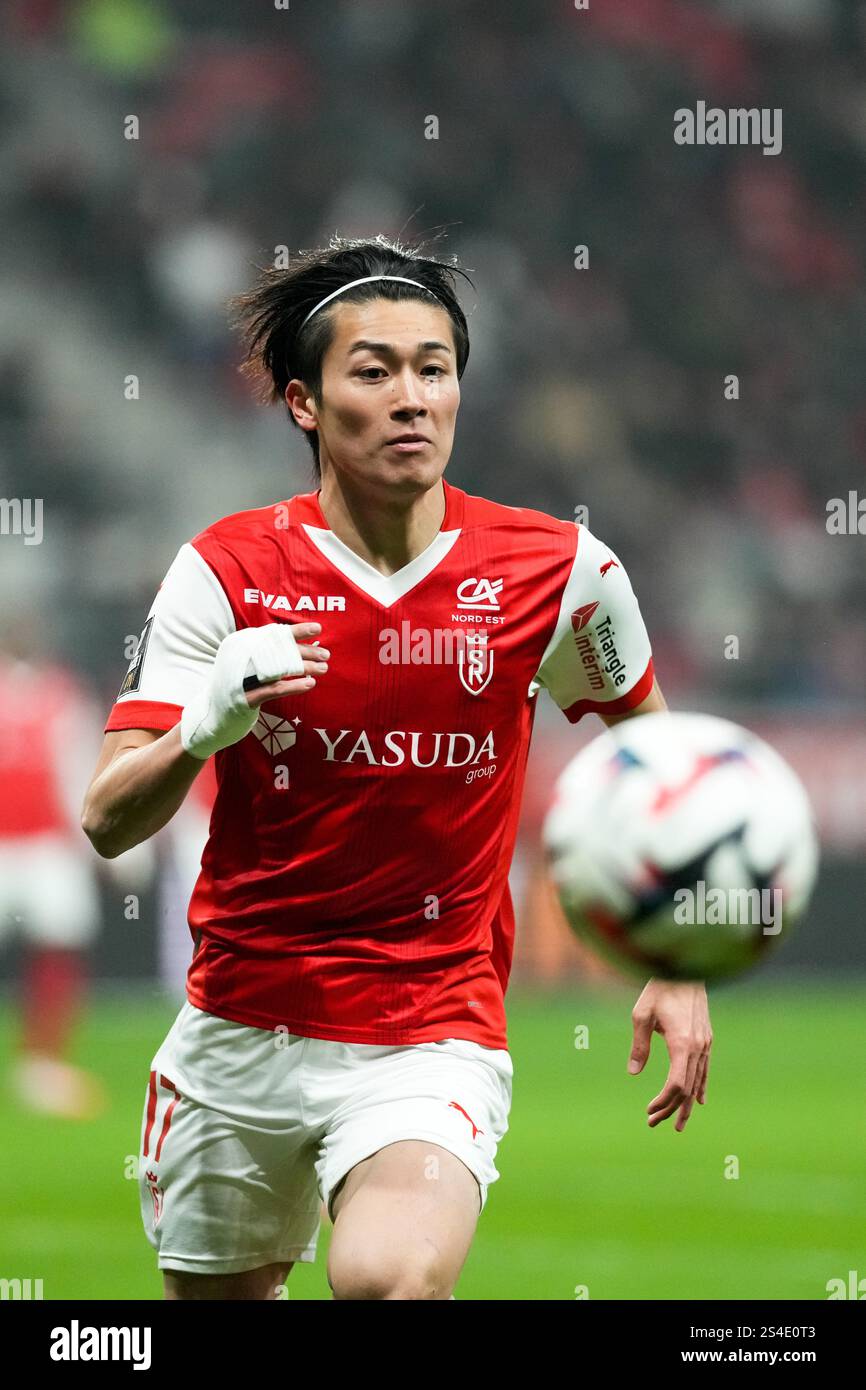 France. 11th Jan, 2025. 17 Keito NAKAMURA (sdr) during the Ligue 1 ...