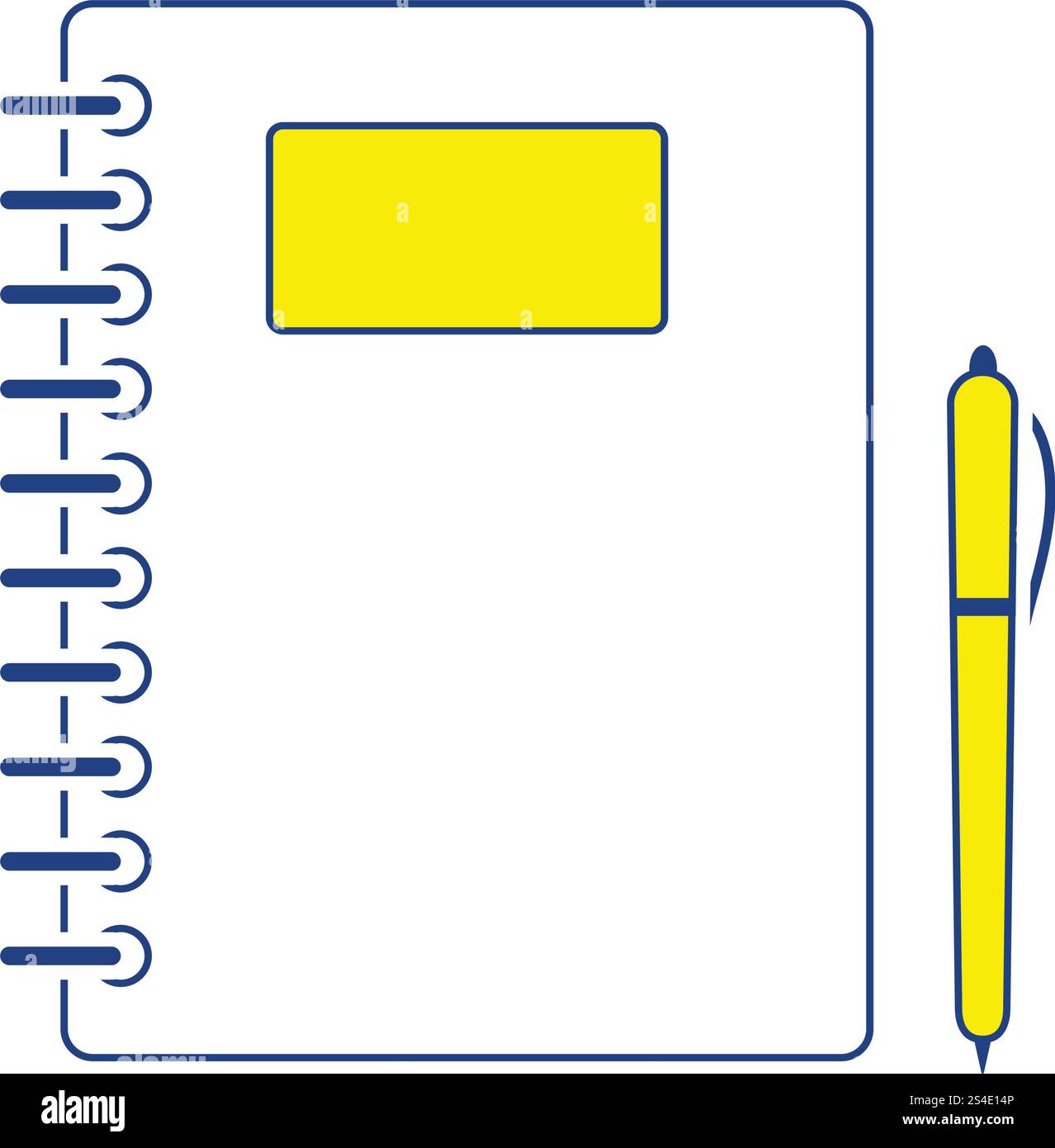 Icon of Exercise book. Thin line design. Vector illustration Stock ...