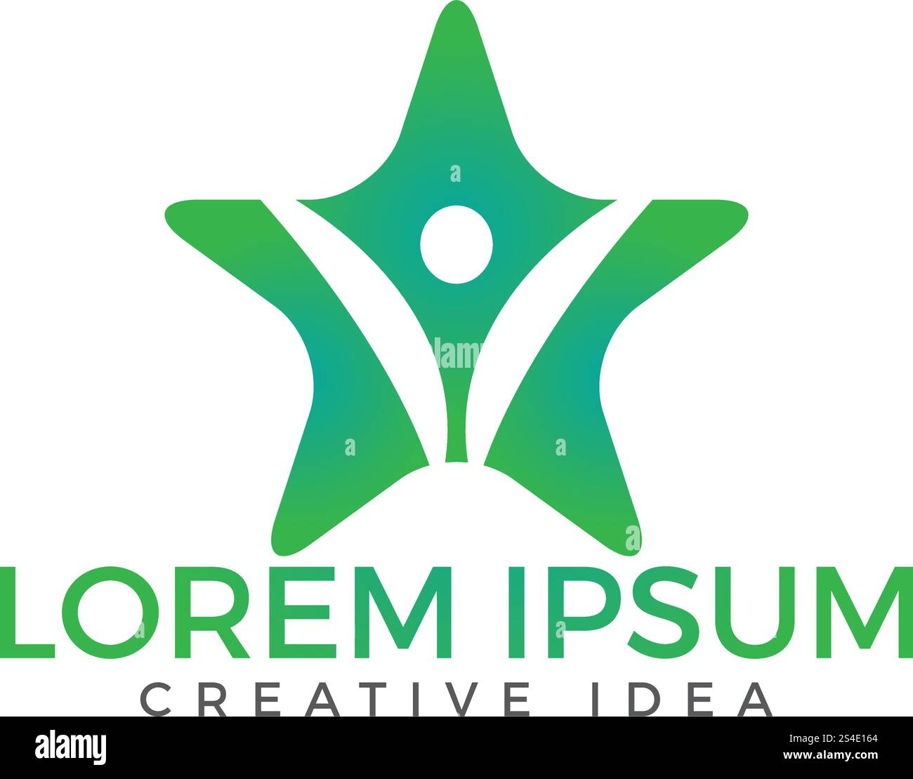 Happy Human star shape logo design. Human care logo Stock Vector Image ...