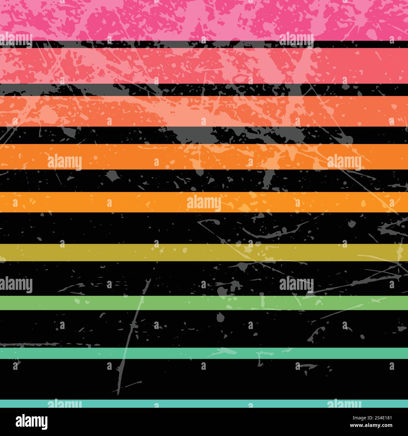 Retro grunge striped sunset background in the style of the 80s and 90s ...