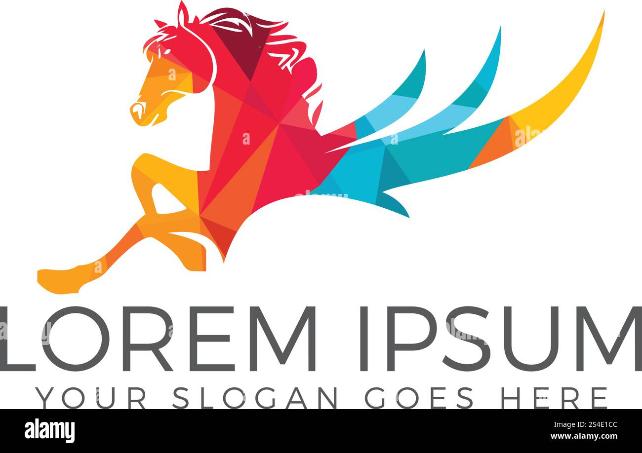 Horse logo. Stallion horse race logo Stock Vector Image & Art - Alamy