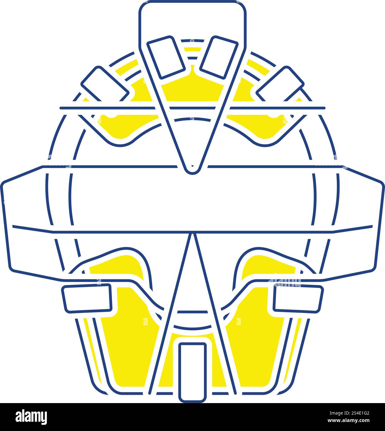 Baseball face protector icon. Thin line design. Vector illustration ...