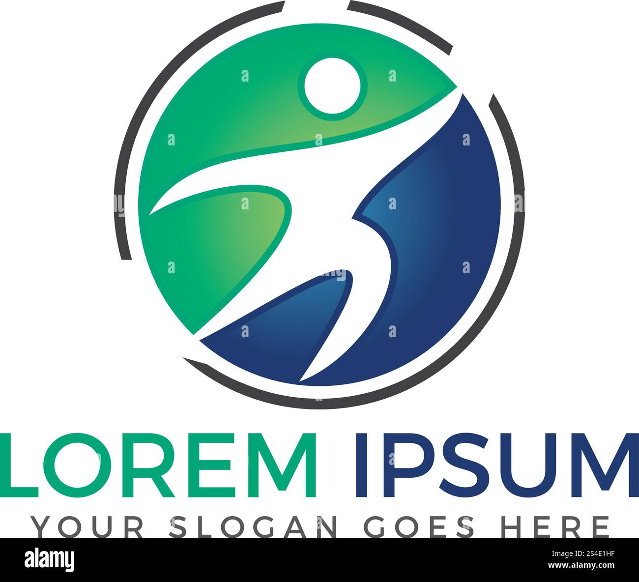 Human character fitness logo design. man figure logo Stock Vector Image ...