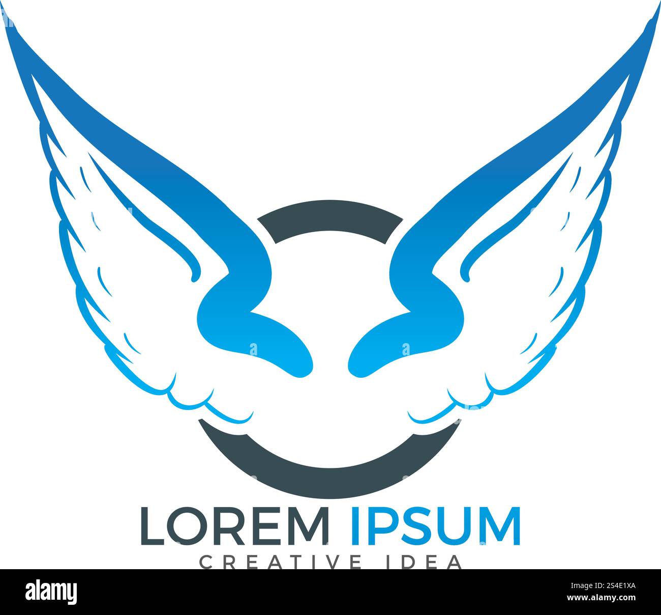 Wings Logo Design. Creative Wings Logo Vector Stock Vector Image & Art ...
