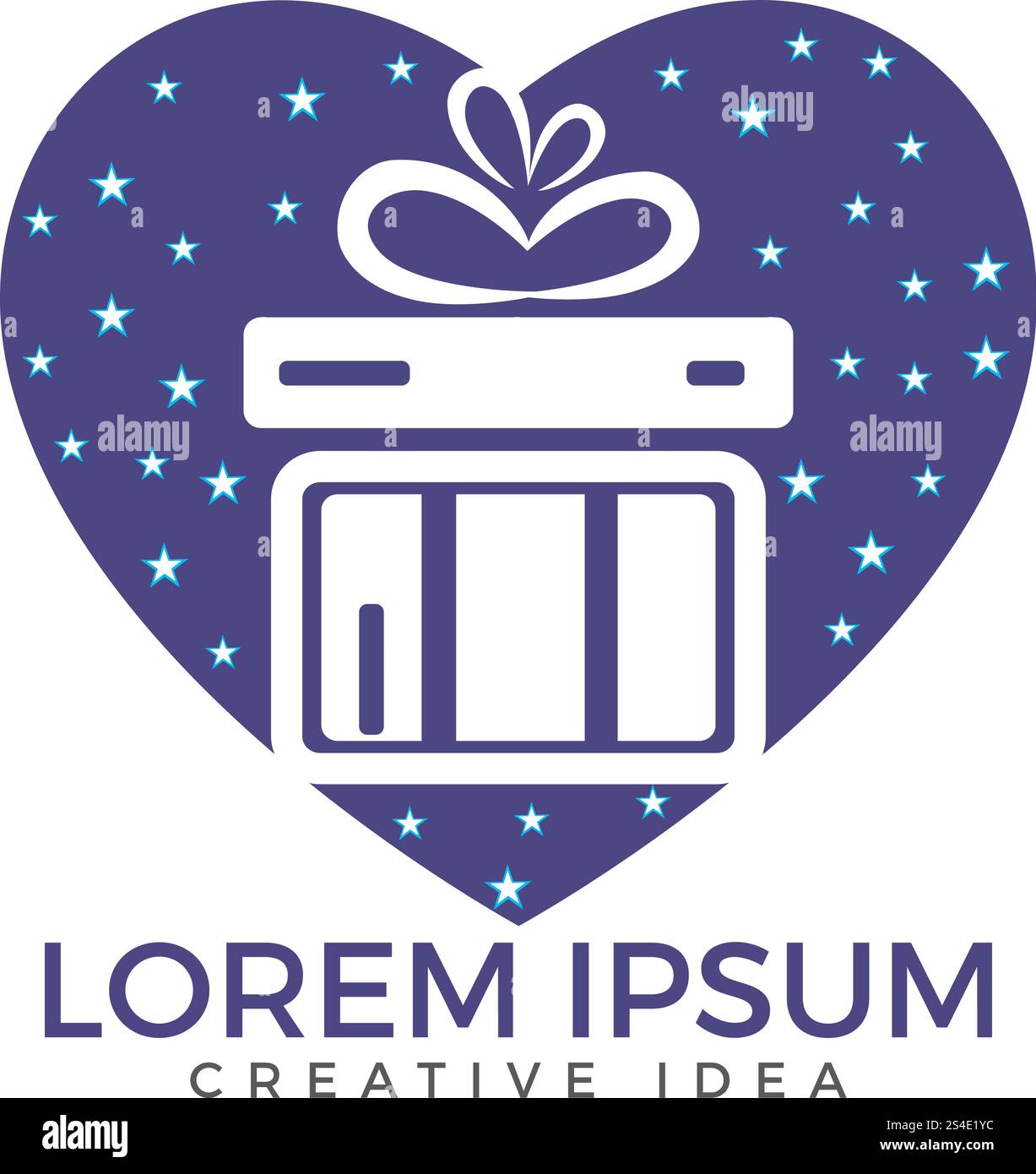 Gift Box and heart vector design Stock Vector Image & Art - Alamy