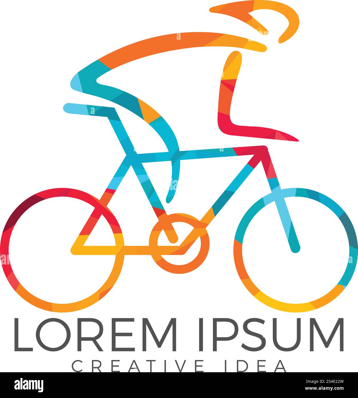 Bicycle Logo Design. Cycle Sport Identity Stock Vector Image & Art - Alamy