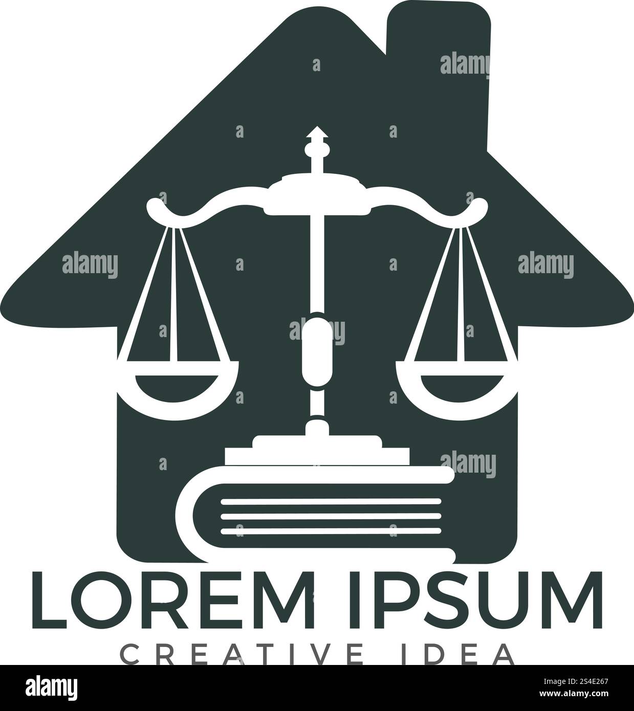 Law House Logo Design. Property Law Logo, Real estate and law symbol ...