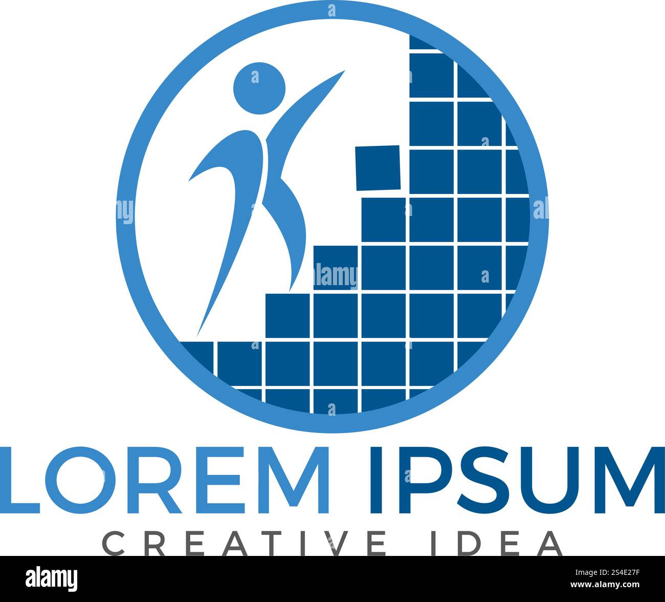 Winner human logo design. Success logo design. Business progress logo ...