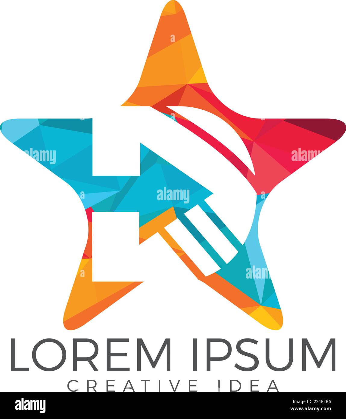 Star letter D logo design Stock Vector Image & Art - Alamy