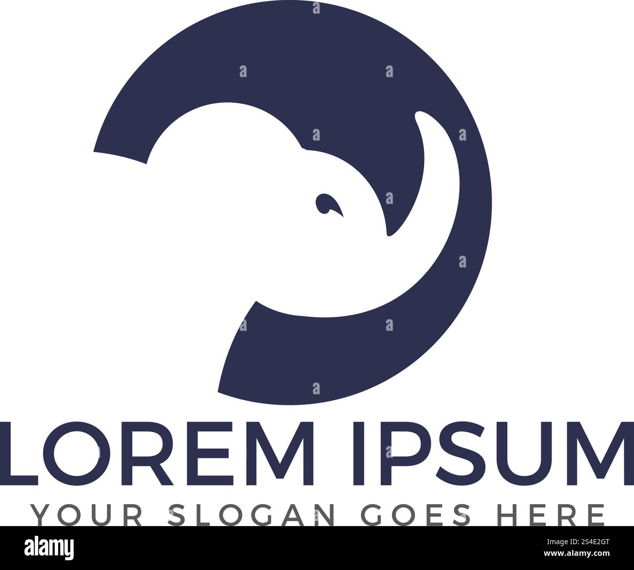 Simple modern elephant logo Stock Vector Image & Art - Alamy