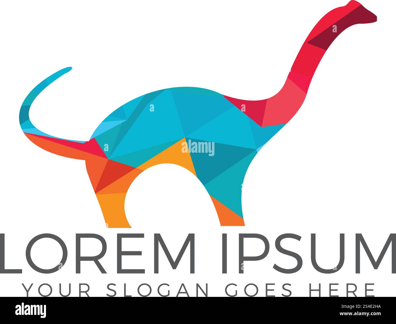 Dinosaur logo design. Creative logo design Stock Vector Image & Art - Alamy