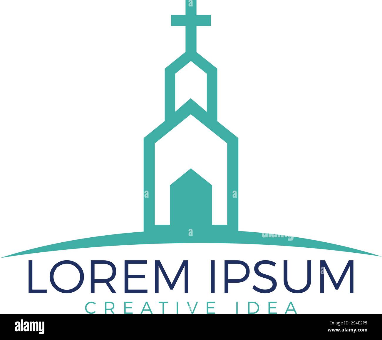 Church building vector logo design. Template logo for churches and ...