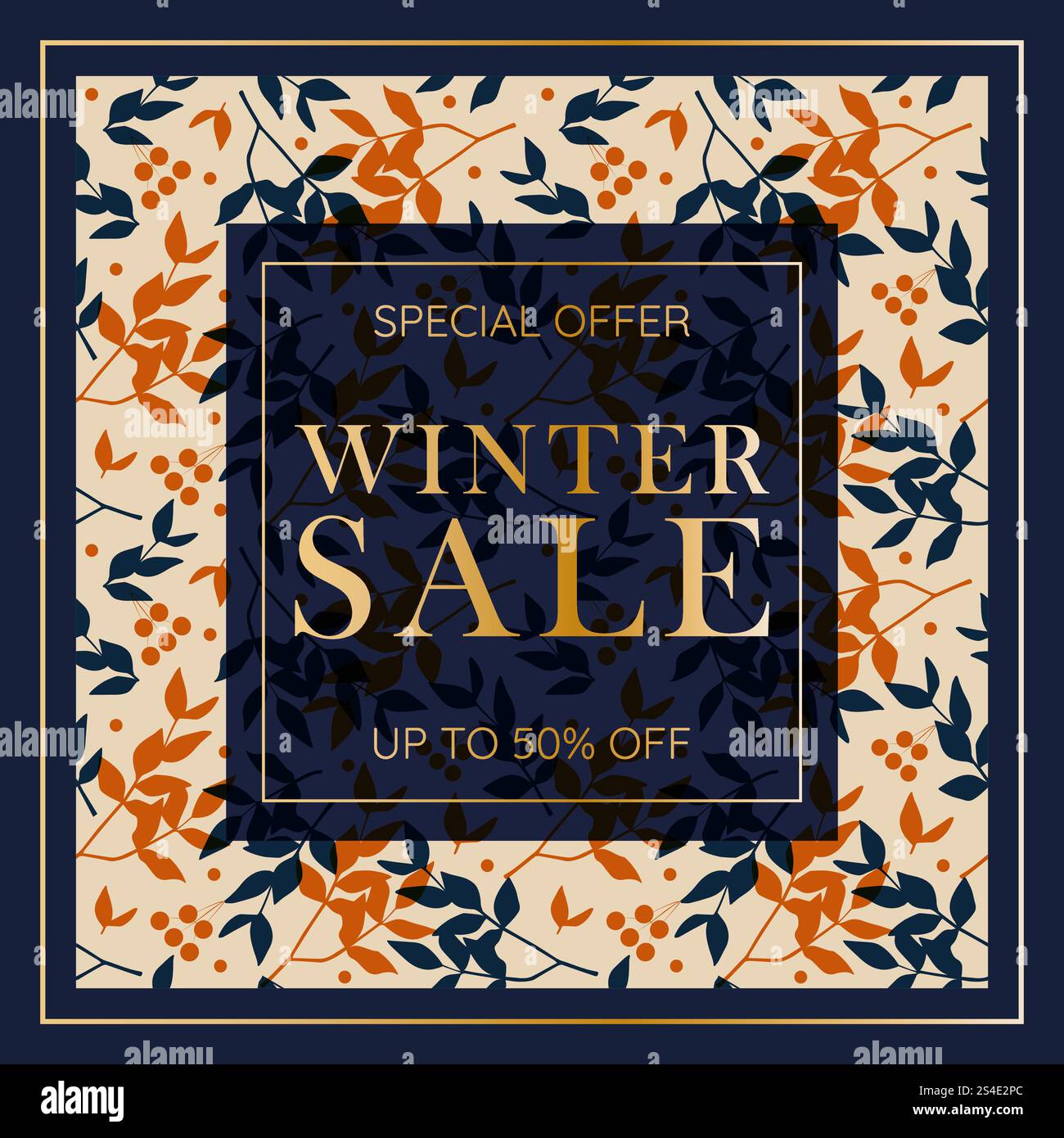 Happy Winter sale banner. Hello Winter season. cartoon vector ...