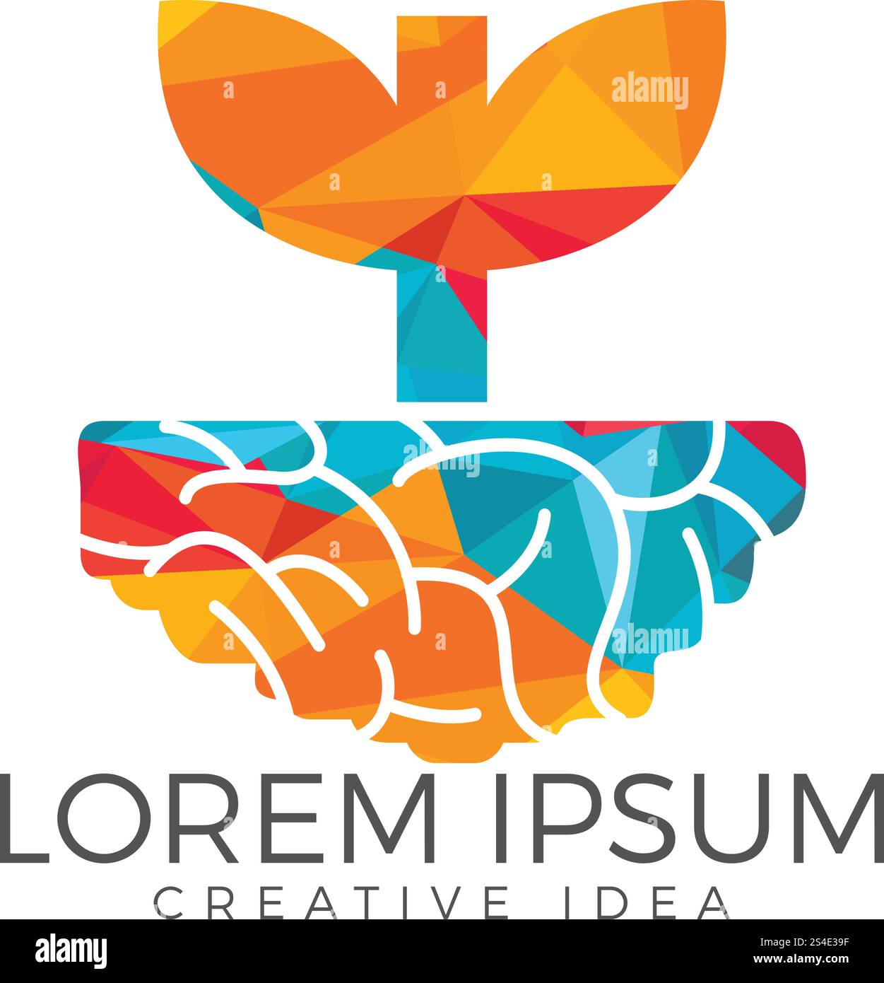 Smart grow logo design. Plant Growing Inside The Brain Icon Stock ...