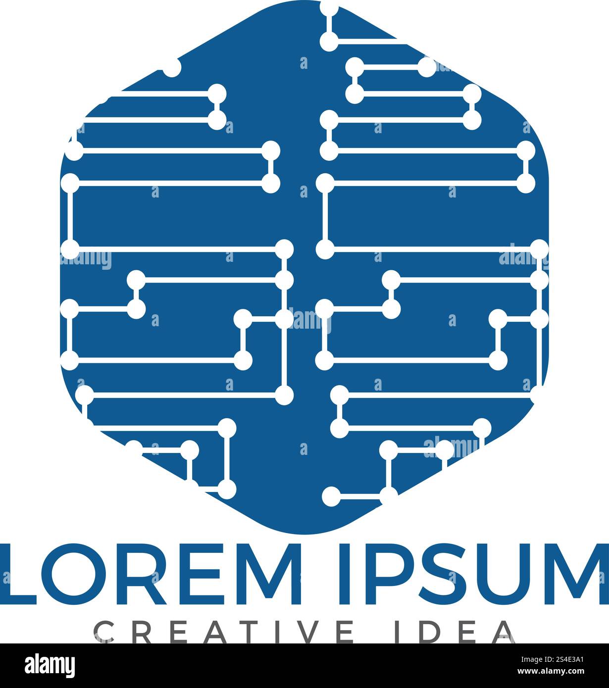 Abstract data sharing network logo design. Technology, computer, data ...