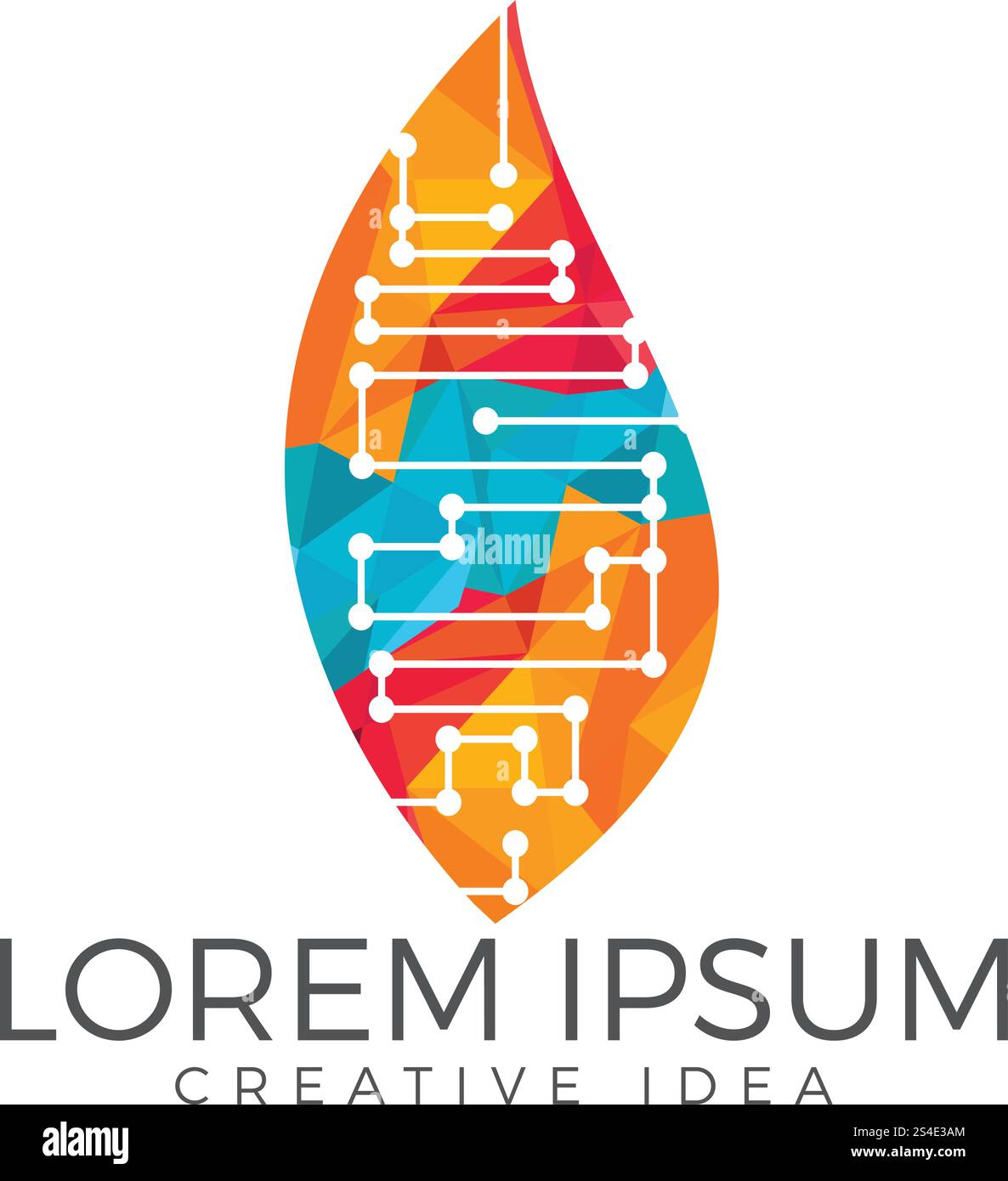 Circuit Leaf Logo Design. Organic structure logo. Nanotech logo sign ...