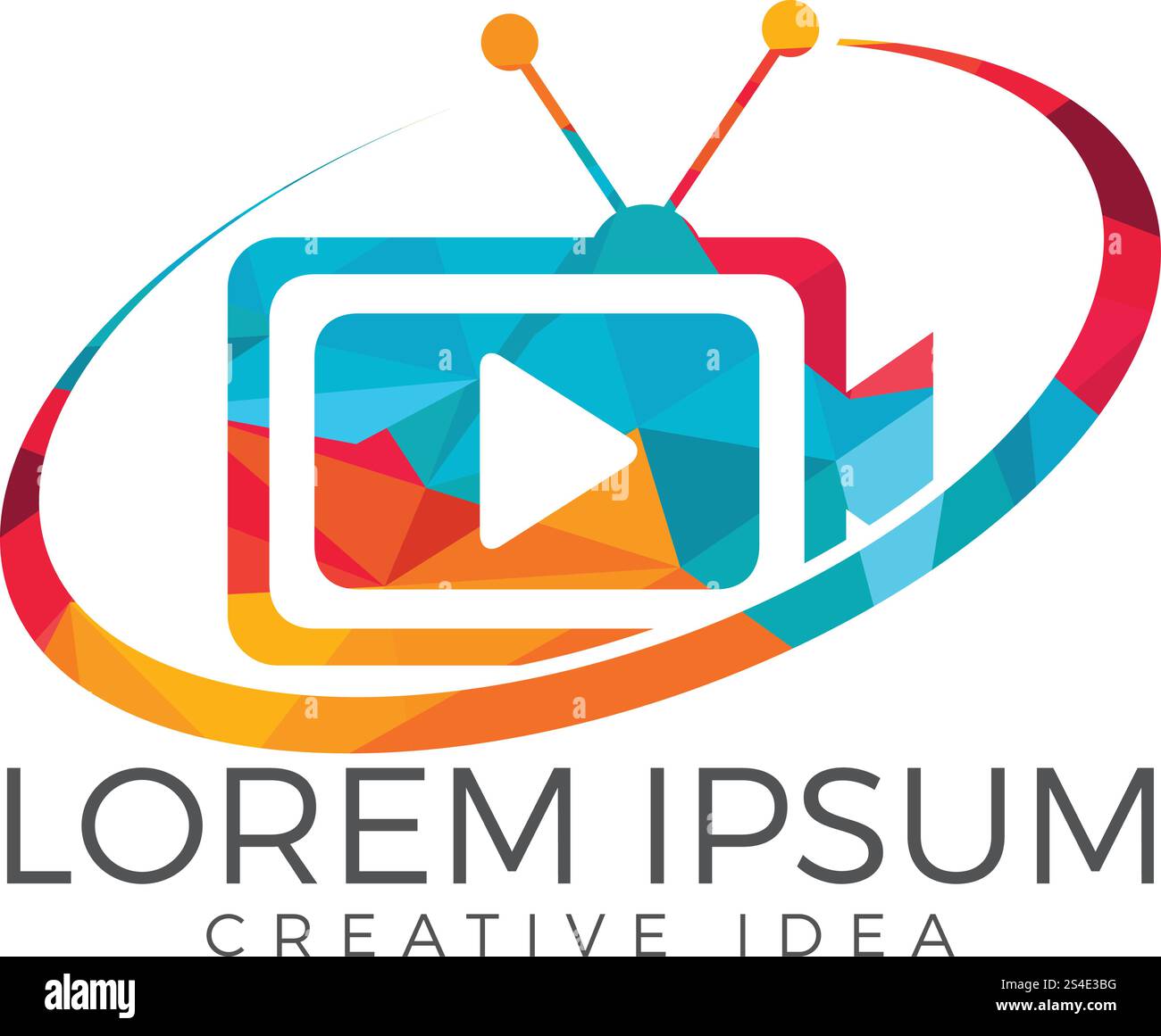 TV media logo design. Video cam sign Stock Vector Image & Art - Alamy