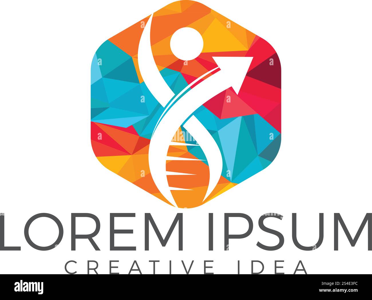 Human nature DNA and genetic logo design Stock Vector Image & Art - Alamy