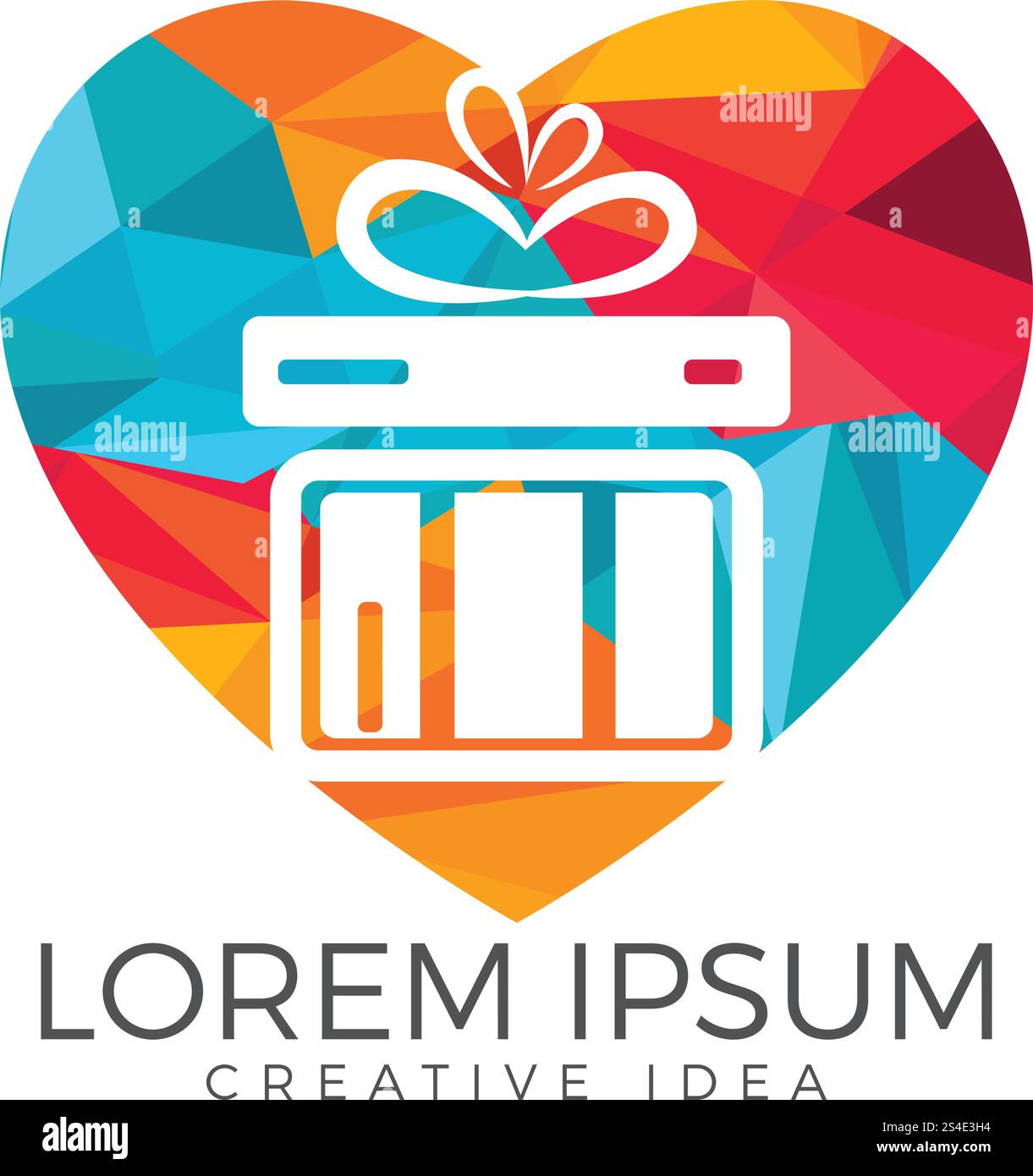 Gift Box and heart vector design Stock Vector Image & Art - Alamy