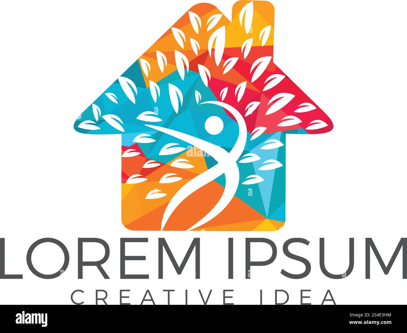 Human health logo design. Fitness and Wellness logo Stock Vector Image ...