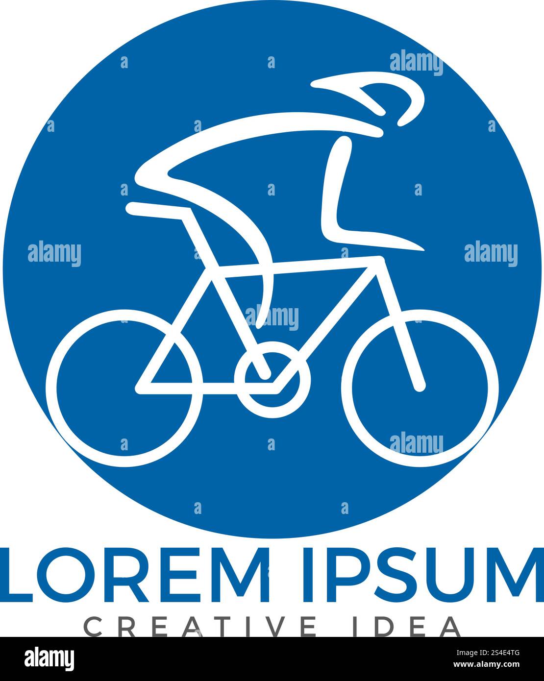 Bicycle Logo Design. Cycle Sport Identity Stock Vector Image & Art - Alamy