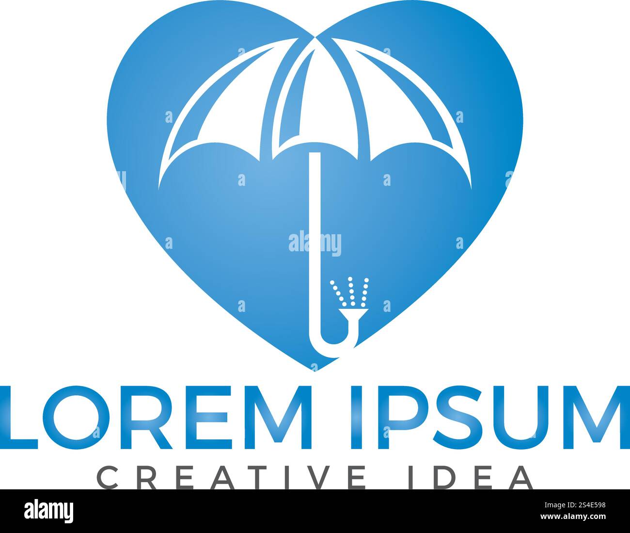 Protection of life. Heart and umbrella logo design Stock Vector Image ...